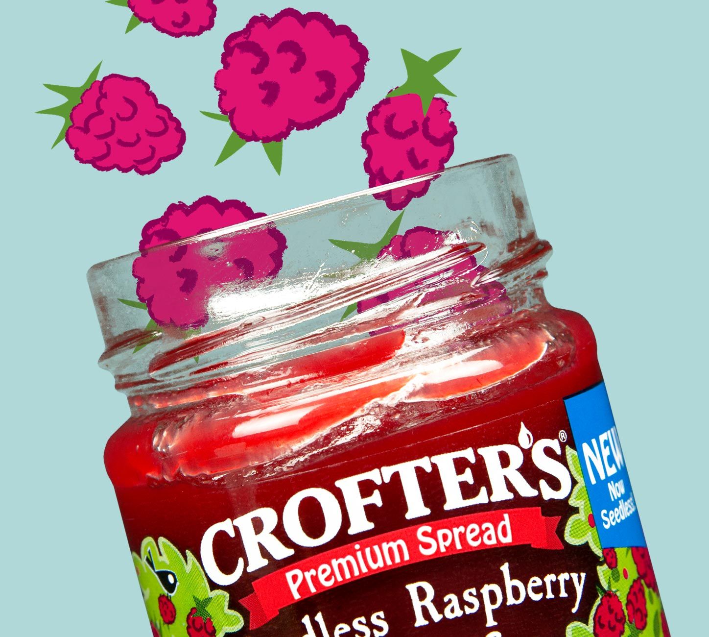 Seedless Raspberry Jam | Crofter's Organic